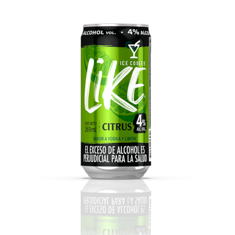 Bebida Alcohólica Like Sabor A Limón Lata 269Ml | SuperBooM